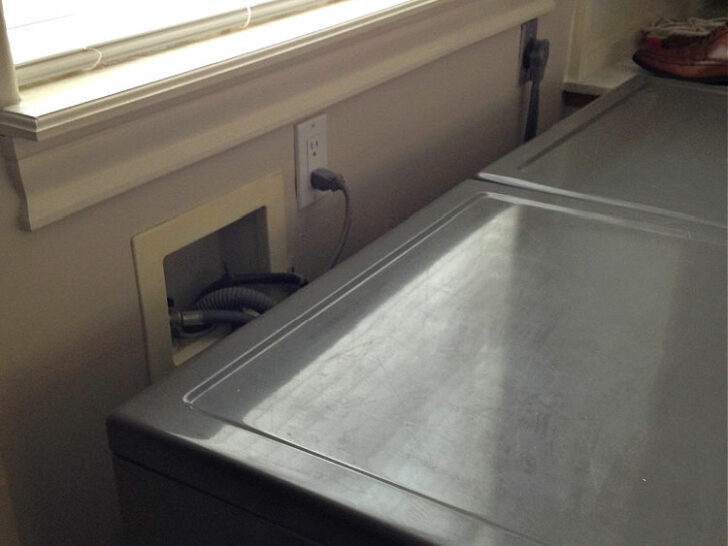 I LOVE this Easy DIY Laundry Table Top (Slides Over A Washer Dryer ...