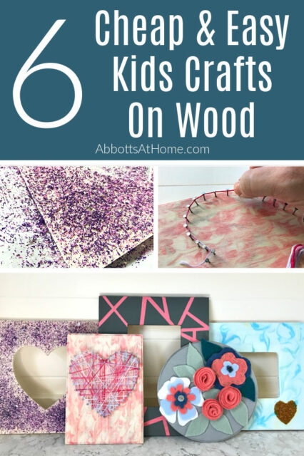 6 Cute & Cheap Kids Crafts on $1 Picture Frames - Abbotts At Home