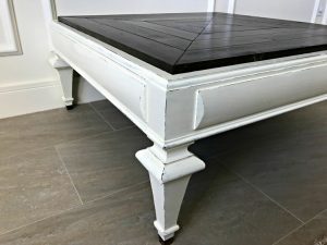 Wood Mosaic DIY Table Top Makeover - Abbotts At Home