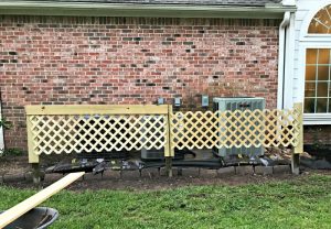 How To Make A Removable AC Screen or Removable Fence Panel - Abbotts At ...