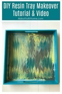 Easy DIY Resin Tray Makeover Tutorial - Abbotts At Home