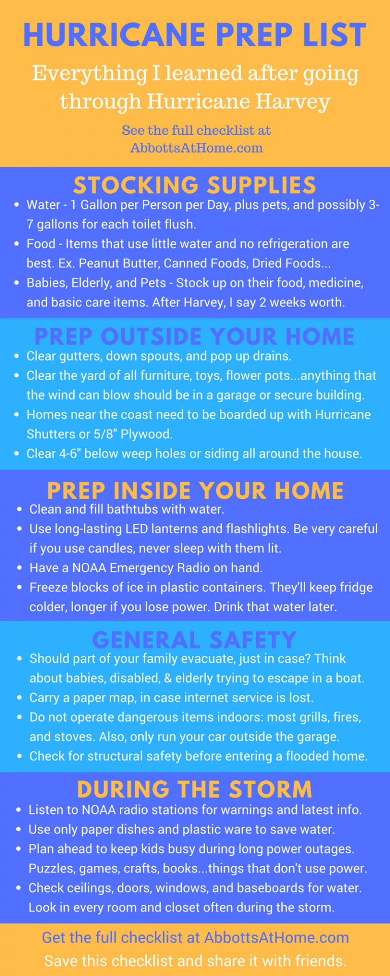 Hurricane Prep List - Stock Up and Prepare Your Home - Abbotts At Home