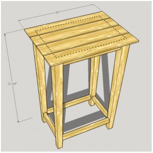 Easy & Free DIY Side Table Plan with a Shelf - $20 Build! - Abbotts At Home