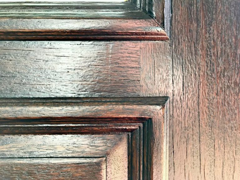 Can you Stain A Door Without Taking It Down? Yes! (Easy DIY Steps ...