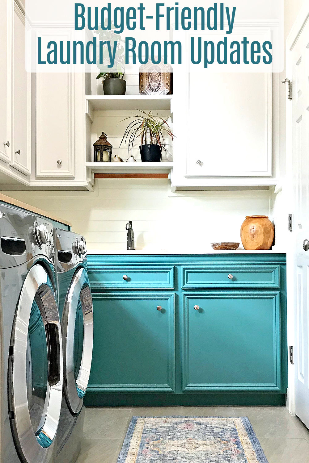 Great Before and After Laundry Room Remodel - Beautiful And Cheap ...
