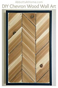 Easy DIY Chevron Wood Wall Art Tutorial: Steps and Video - Abbotts At Home