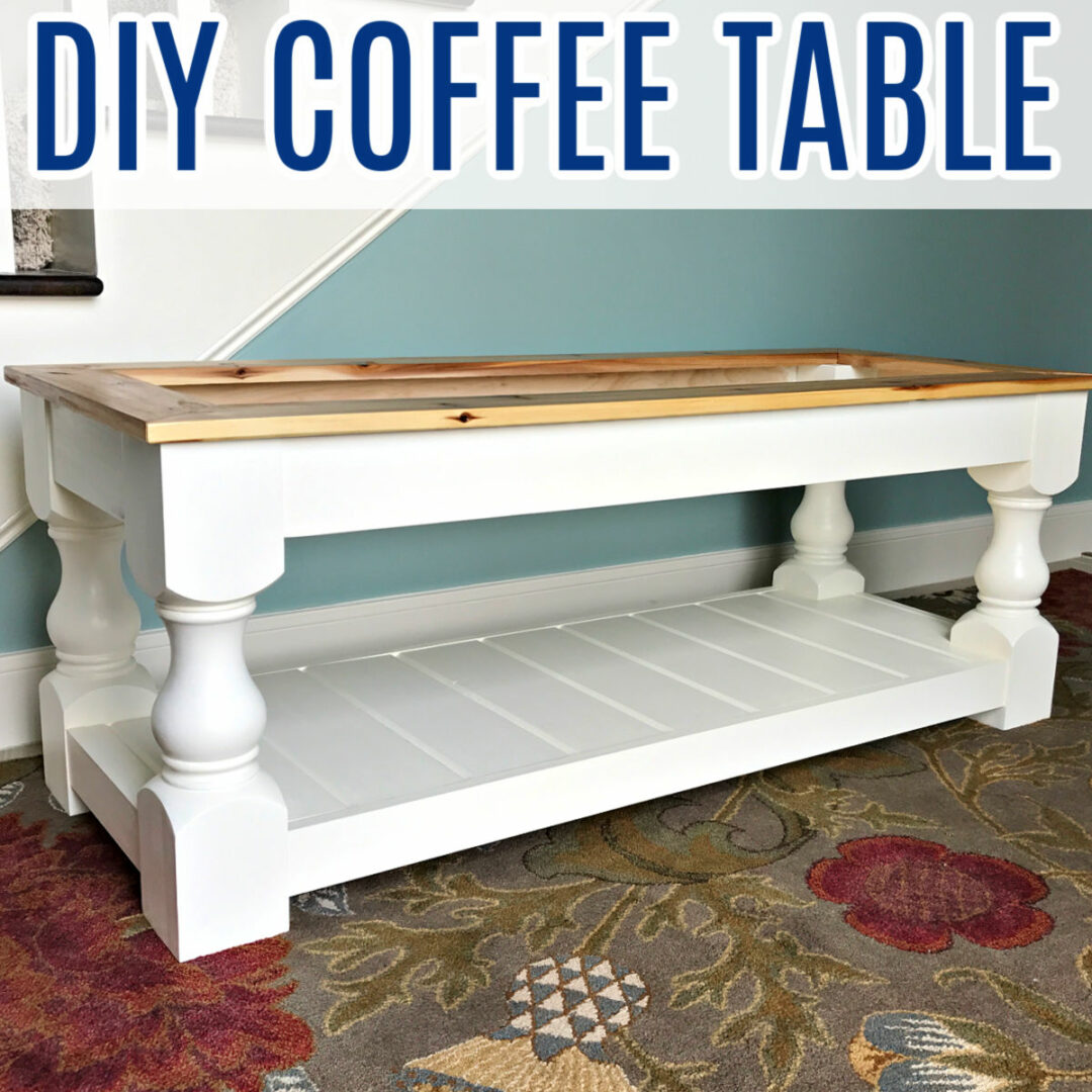 DIY Farmhouse Coffee Table with 6 Top Options and PDF Plans - Abbotts ...