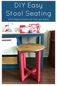 $20 Easy DIY Stool Seating OR DIY Round Side Table - Abbotts At Home