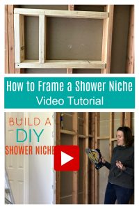DIY Shower Niche - How to Frame & Placement Tips - Abbotts At Home