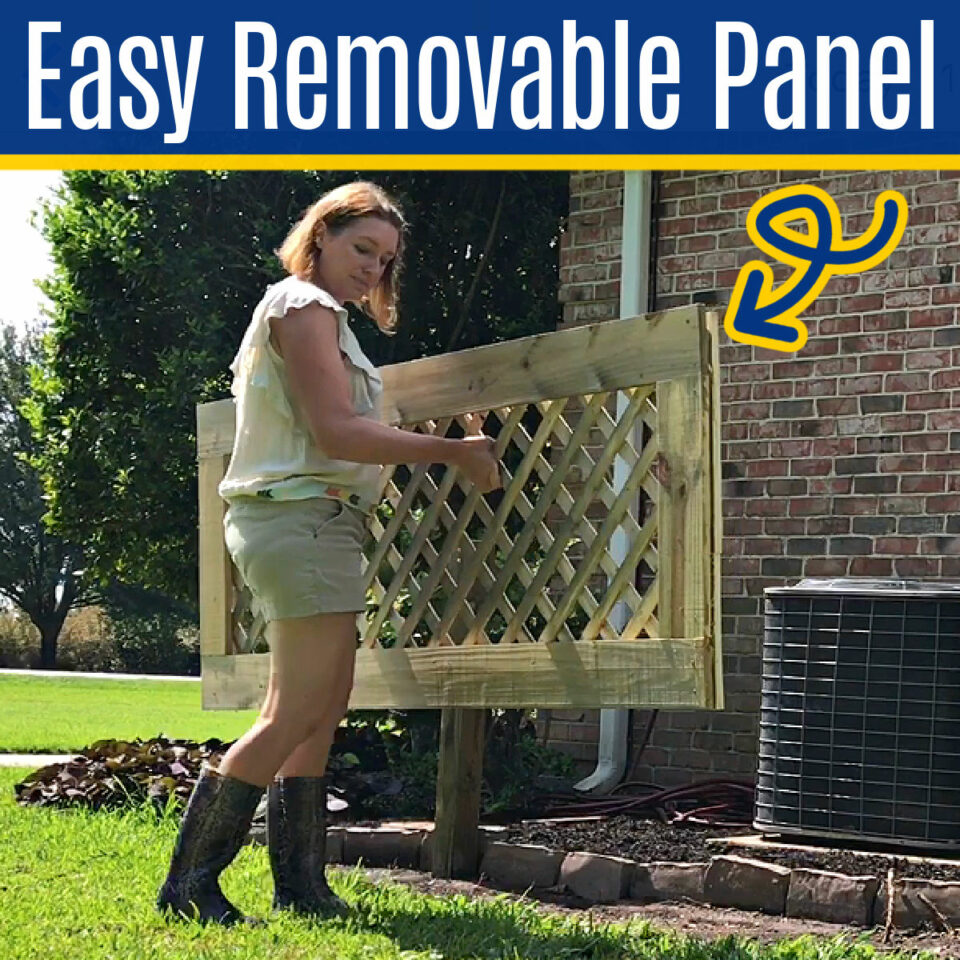 How To Make A Removable AC Screen or Removable Fence Panel - Abbotts At ...