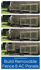 DIY Removable AC Screen or Removable Fence Panel - Abbotts At Home