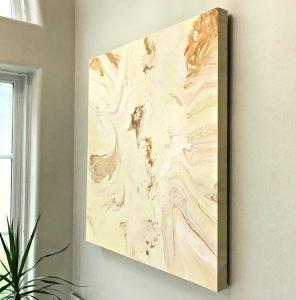 Paint Over An Old Canvas With A DIY Acrylic Pour Art: Easy Steps ...