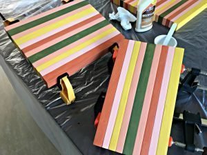 Easy DIY Wood Color Block Table Top, from 2x4's! - Abbotts At Home