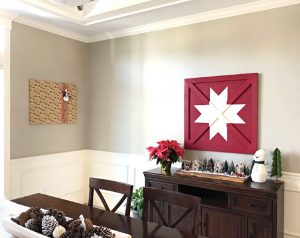 How to Wrap A Picture Frame with Gift Wrap: Easy Christmas Wall Art ...