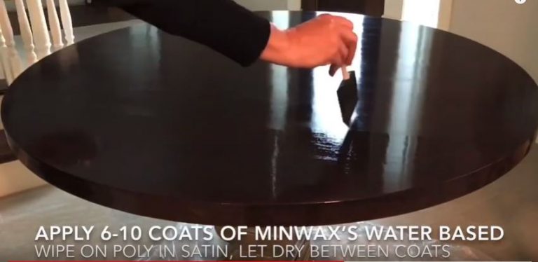 How To Stain A Table Top: Easy Dark Stain Finish - Abbotts At Home