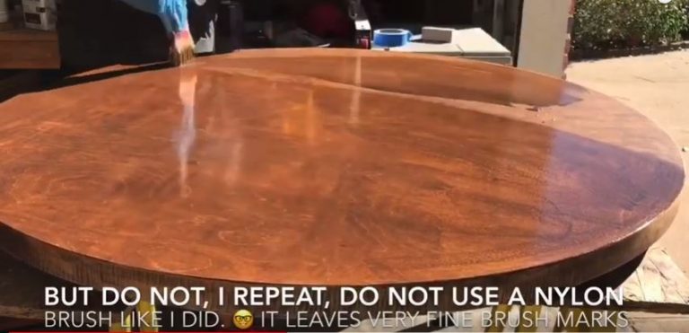 How To Stain A Table Top: Easy Dark Stain Finish - Abbotts At Home