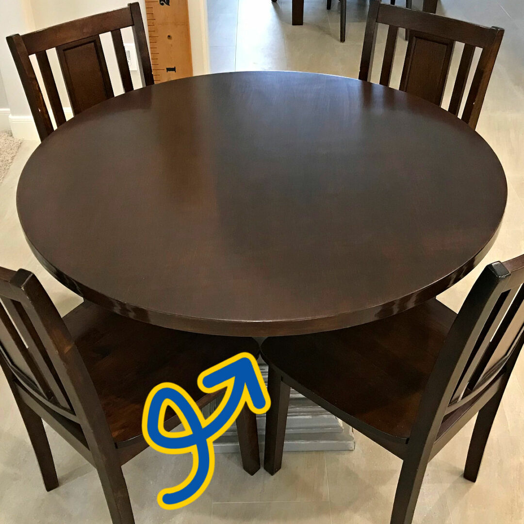 How To Stain A Table Top: Easy Dark Stain Finish - Abbotts At Home