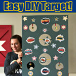 Make A FUN Nerf Gun Target Board - Easy DIY Steps & Video - Abbotts At Home