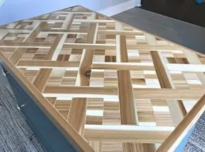 Beautiful DIY Geometric Wood Table Top Design: Steps and Video ...