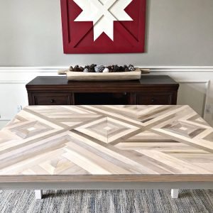 Beautiful DIY Geometric Wood Table Top Design: Steps and Video ...