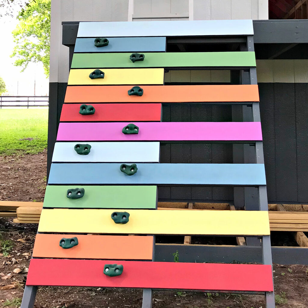Make a Super Fun Kids Climbing Ramp for Backyard Playsets - Abbotts At Home