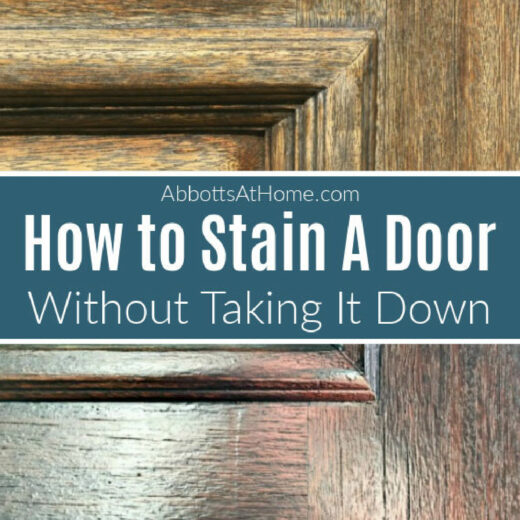Can you Stain A Door Without Taking It Down? Yes! Here's How - Abbotts ...