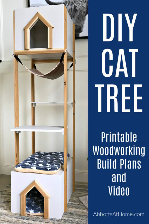 Easy DIY Cat Tree / DIY Cat Tower: Steps, Video Guide, & Printable ...