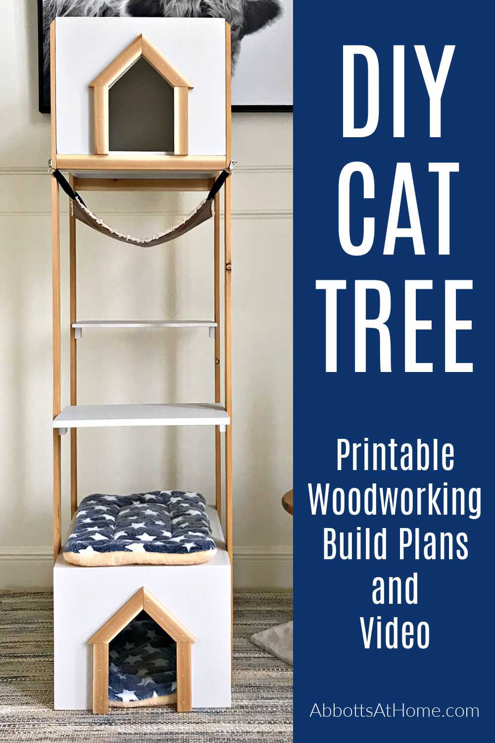 Easy DIY Cat Tree / DIY Cat Tower: Steps, Video Guide, & Printable ...
