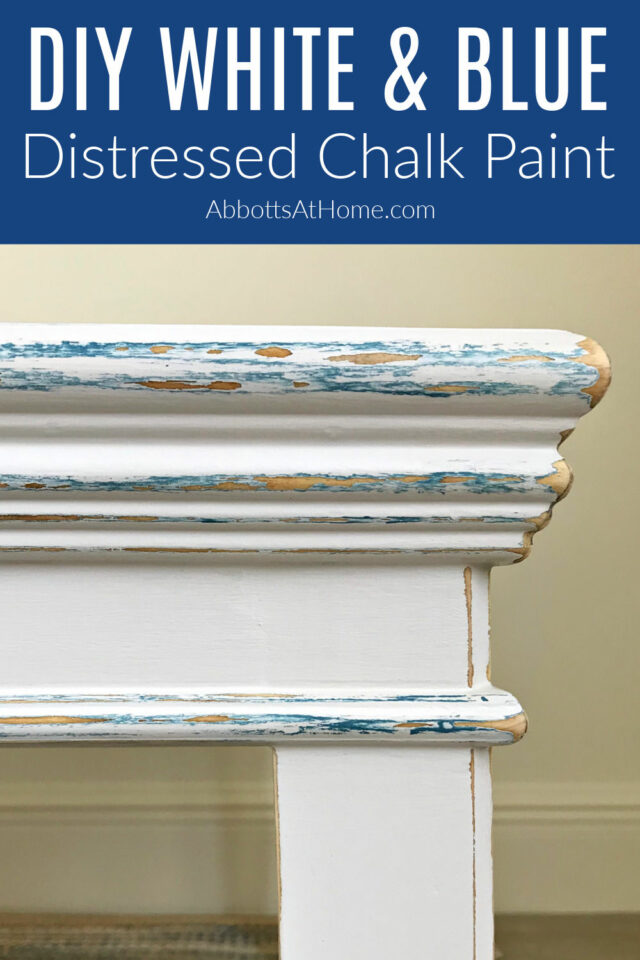 Try This Beautiful DIY White And Blue Distressed Chalk Paint Look ...
