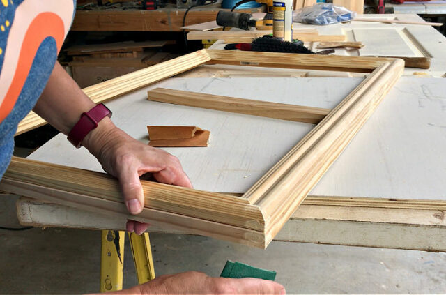 Make This Easy DIY Wood Picture Frame With Trim Molding - Abbotts At Home