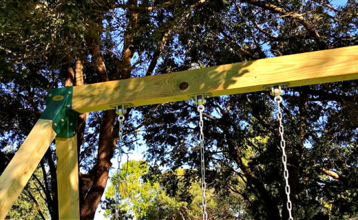 How To Build A Swing Frame From 4x4's: Quick, Cheap & Easy DIY Swing ...