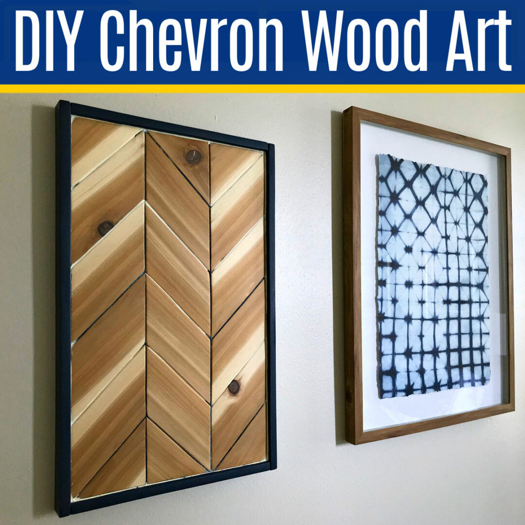 Easy DIY Chevron Wood Wall Art Tutorial: Steps and Video - Abbotts At Home