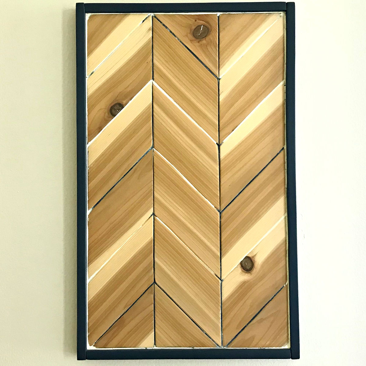 Easy DIY Chevron Wood Wall Art Tutorial: Steps and Video - Abbotts At Home