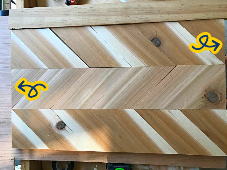 Easy DIY Chevron Wood Wall Art Tutorial: Steps and Video - Abbotts At Home