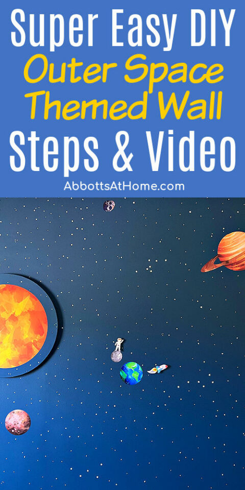 Super Easy DIY Outer Space Bedroom Wall Idea: Steps & Video - Abbotts ...