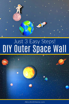 Super Easy DIY Outer Space Bedroom Wall Idea: Steps & Video - Abbotts ...