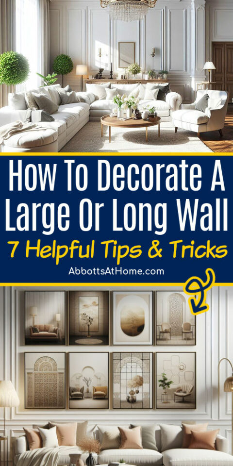 How To Decorate a Large Wall in a Living Room (7 Helpful Tips ...