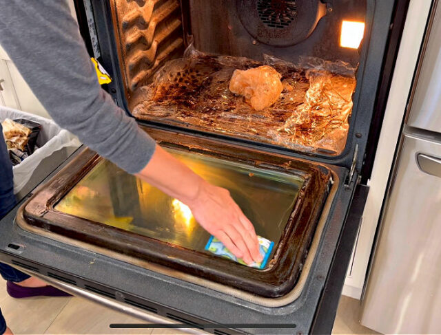 Easy Off Oven Cleaner on Self Cleaning Oven - Clark Anking