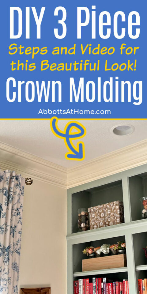 Installing Beautiful Three Piece Crown Molding: DIY Steps and Video ...