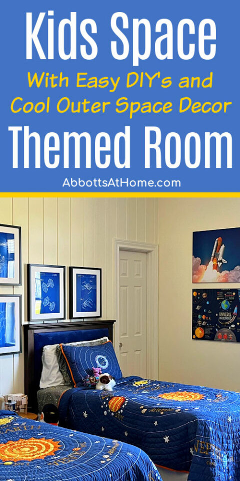 Easy DIY Space Themed Bedroom Makeover For Kids - It's SO COOL ...