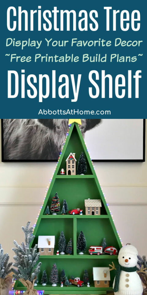 I LOVE this Easy DIY Wooden Christmas Tree Shelf (Steps & Video ...
