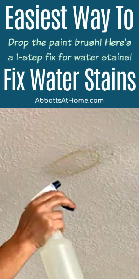 Super Easy Way To Remove Water Stain from Ceiling Without Paint (1 Step ...