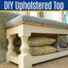 Make The Upholstered Bench Top For My DIY Farmhouse Bench (Easy Steps ...