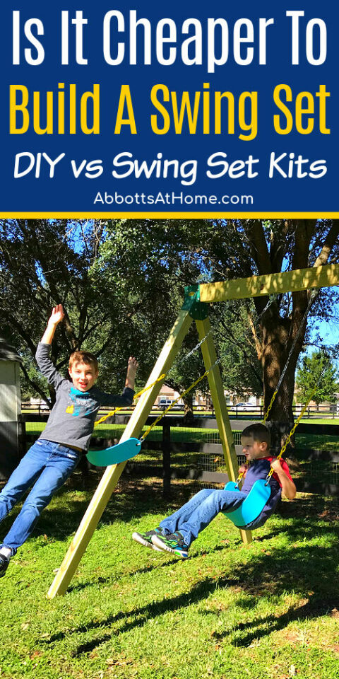 Is It Cheaper To Build Your Own Swing Set? (Cost of DIY vs Kits ...